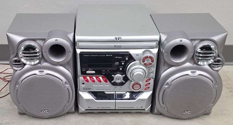 JVC Compact Component System MX-K10, 3 CD Exchange, With Pair Of ...