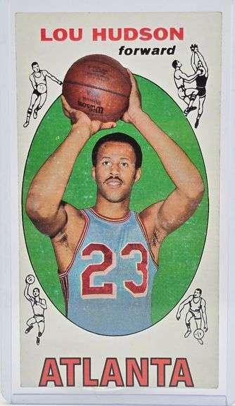 1969-70 Topps Basketball Lou Hudson Rookie Card #65 - Kraft Auction ...
