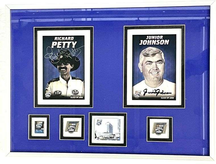 Hall Of Fame Class Of 2010 Richard Petty & Junior Framed Johnson ...