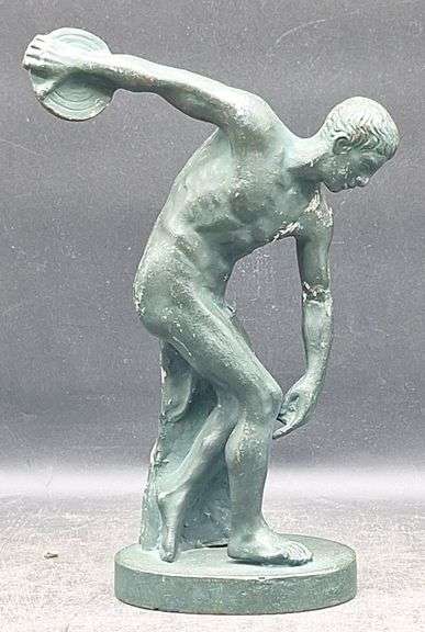 (C) Vtg Discobolus Statue by Myron - Kraft Auction Service, LLC