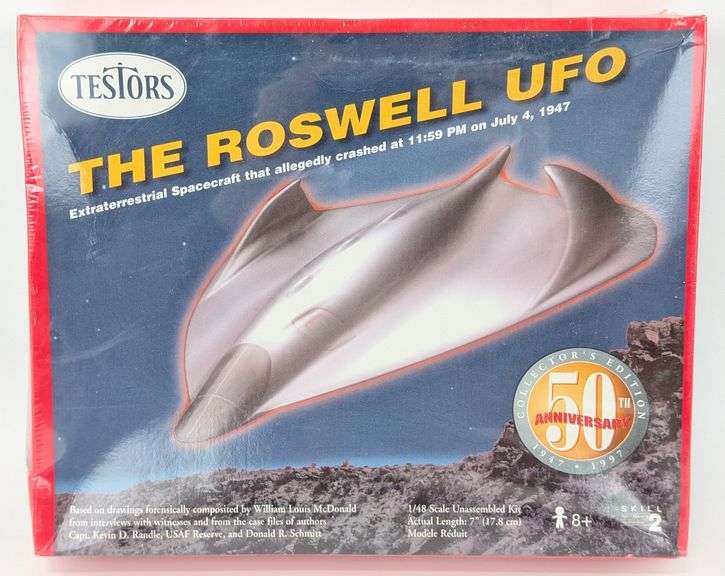 1/48 Scale Testors The Roswell UFO Model Kit - Sealed - Kraft Auction ...
