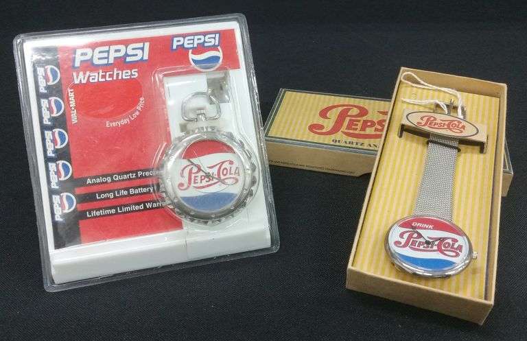 (AN) New Old Stock Pepsi Cola Pocket Watch & Wrist Watch - Kraft ...