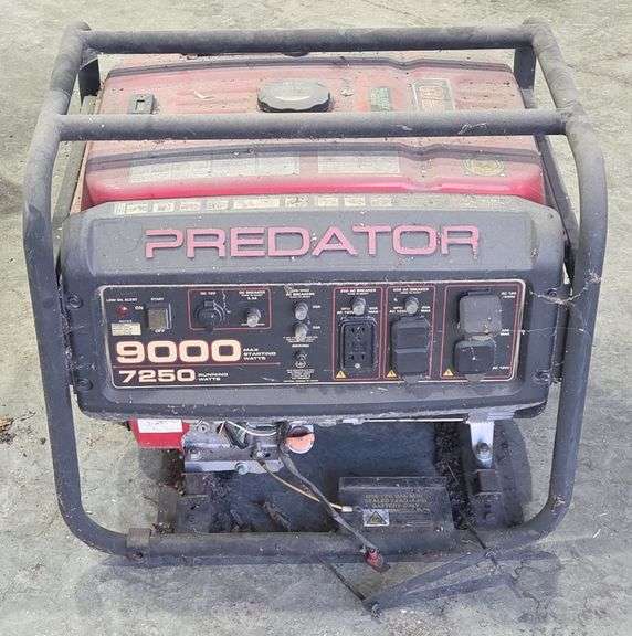 Predator 9000 W Generator - Kraft Auction Service, LLC