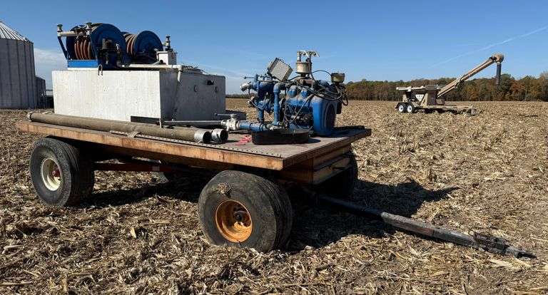 Knowles 1500x Hydraulic Dump Wagon w/ Pump System - Kraft Auction ...