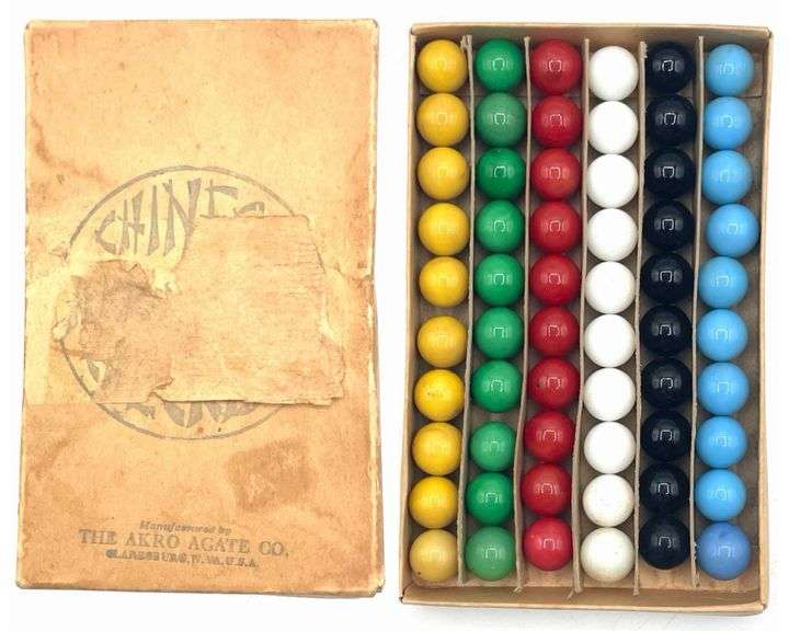 The Akro Agate 60 Game Marbles No.00 - Kraft Auction Service, LLC