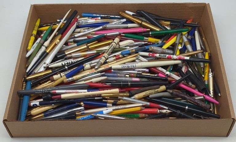 (E) Advertising pens assorted styles and sizes - Kraft Auction Service, LLC