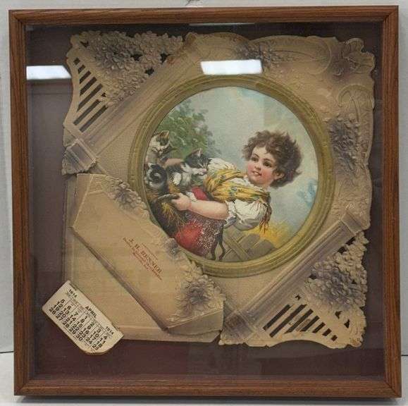 J.H. Benner Dealer In General Merchandidr Newville Indiana 1914 Framed ...