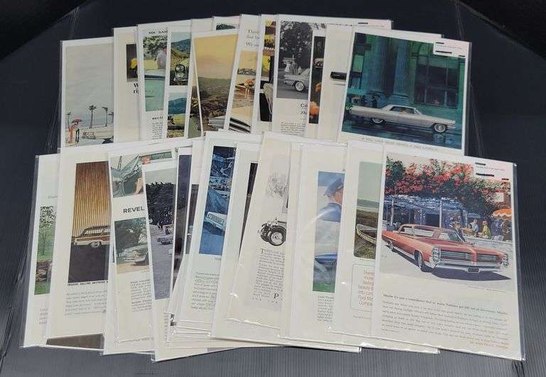 (Z) Vintage Original Auto Ads Includes 1964 Cadillac And More - Kraft ...