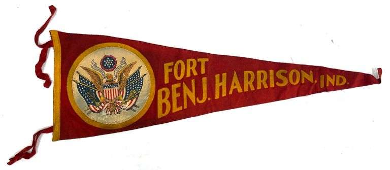 Fort Benjamin Harrison, Ind Felt Pennant. - Kraft Auction Service, LLC