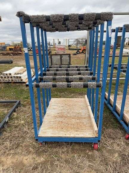 Steel Vertical Panel Rack Cart - Kraft Auction Service, LLC