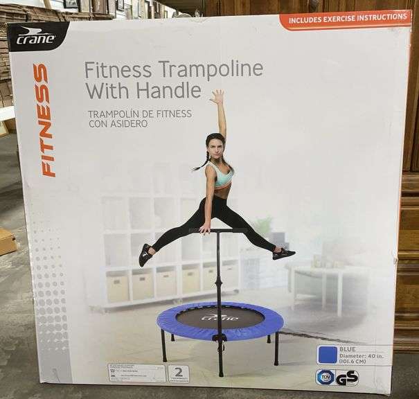 (P) Crane Fitness Trampoline with Handle - Kraft Auction Service, LLC