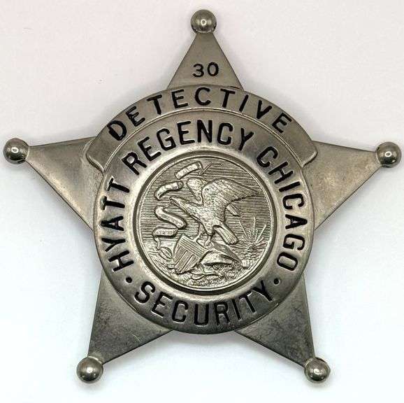 Obsolete C.H. Hanson Hyatt Regency Chicago Security Detective 5-Point ...