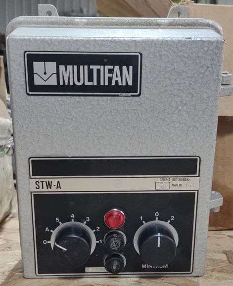 Multifan STW-A Series Fan Speed Controller - Kraft Auction Service, LLC