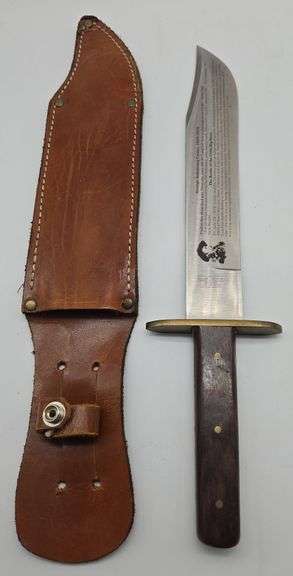(E) William Needham George Armstong Custer Commerative Bowie Knife ...