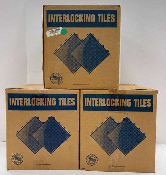 (R) 3 Cases BlockTile Modular Interlocking Garage Floor Tiles - Kraft ...