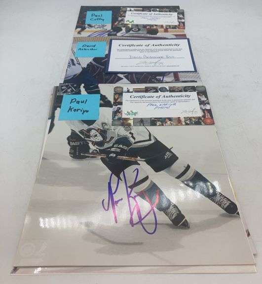 (J) 8 NHL Hockey Players Autograph Signatures on 8x10 Picture - Kraft ...