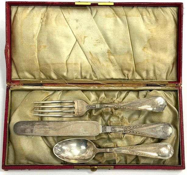 Antique Gorham Sterling Silver Monogrammed "Theodore Burnett Bickel ...