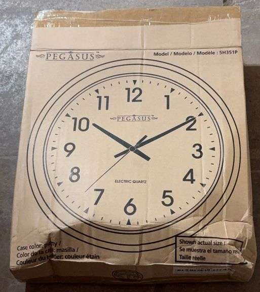 Pegasus 5H351P Electric Quartz Corded Wall Clock - Kraft Auction ...