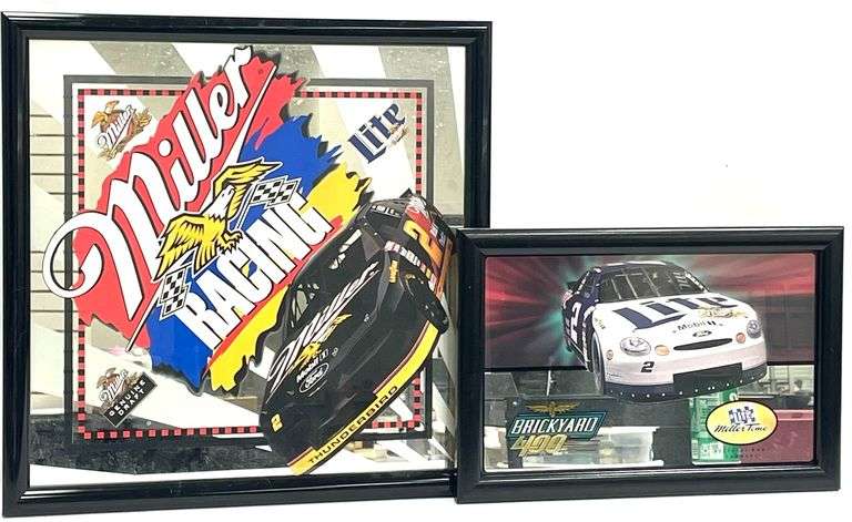 (2) 1996 Thunderbird Miller Lite NASCAR & 1998 Brickyard 400 Miller ...