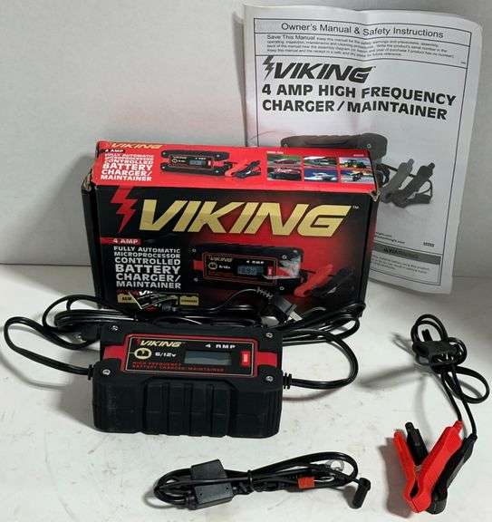 (CZ) Viking 4 Amp Battery Charger/Maintainer - Kraft Auction Service, LLC