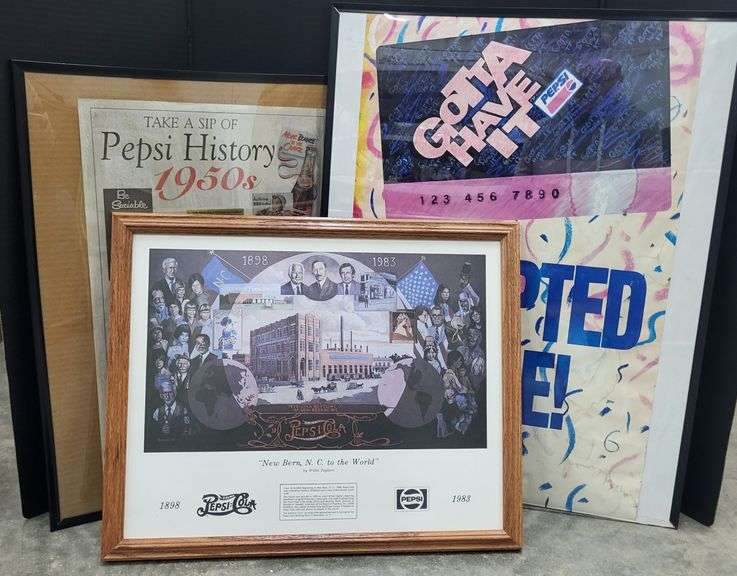 (AN) Lot Of Pepsi Memorabilia Prints - Kraft Auction Service, LLC