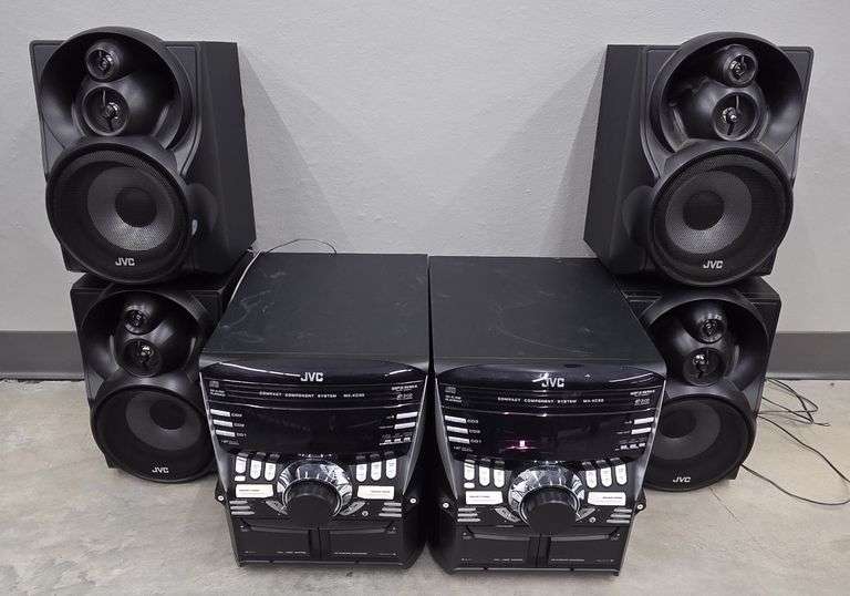 Two JVC MX-KC50 With Two Pairs Of Speakers - Kraft Auction Service, LLC