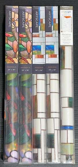 (CY) Artscape 24”x36” Magnolia & Horizon Decorative Window Film - Kraft ...
