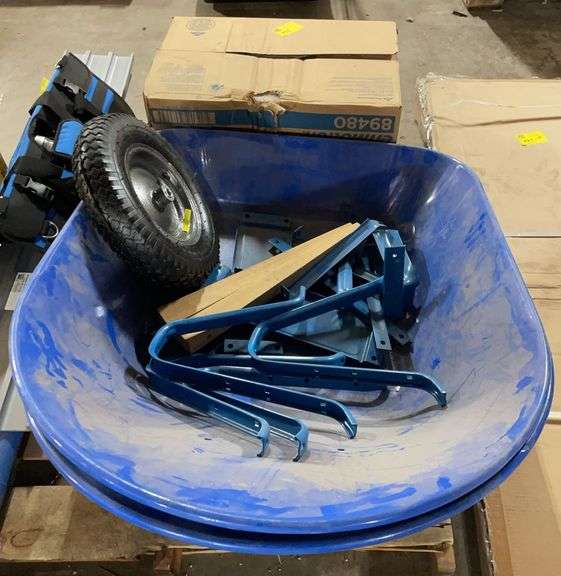 Large Metal Wheelbarrow - Kraft Auction Service, LLC