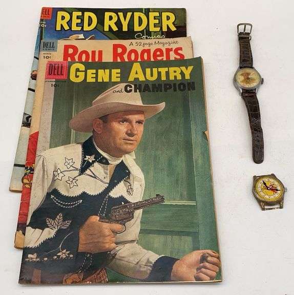 (E) Vtg Dell Cowboy Comics & Watches - Kraft Auction Service, LLC