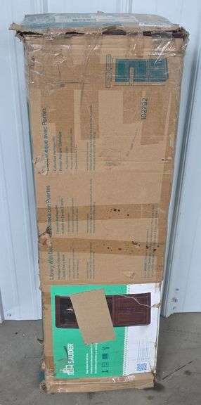 (R) Sauder Library with Doors Heritage Hill Collection - Kraft Auction ...
