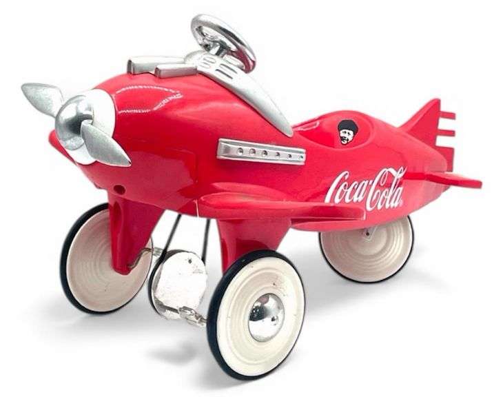 1:3 Scale 1995 Xonex Coca Cola Mini Pedal Car Plane Ken Kovach Metal ...