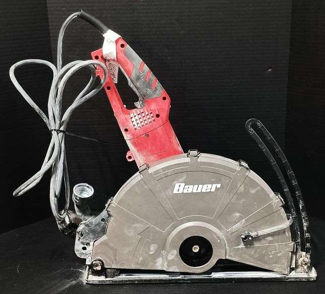 Bauer Corded Electric 14" Portable Concrete Saw - Kraft Auction Service ...