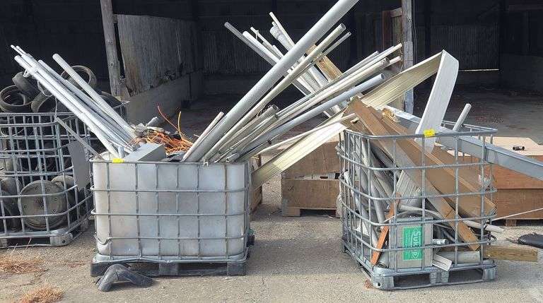 Metal Bulk Containers with PVC & Metal Pipes, Pipe Joints, & More ...