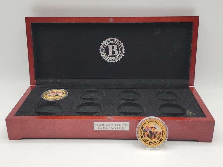 (A) Bradford Exchange John Wayne Tribute Coins With Case - Kraft ...