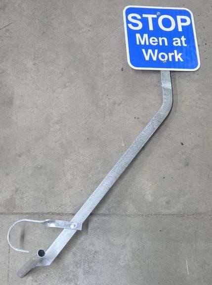 (ZZ) Railroad Gear Stop Men at Work Portable Rail Clamp Sign - Kraft ...