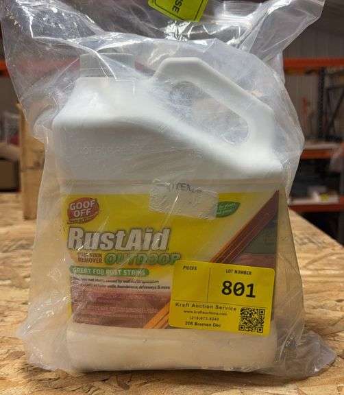 1 Gallon Bottle Of Goof Off RustAid Outdoor Rust Stain Remover - Kraft ...