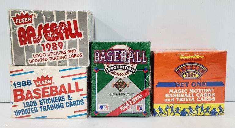(D) 1987/88/89/90 Baseball Card Sets - Including Fleer & Upper Deck ...