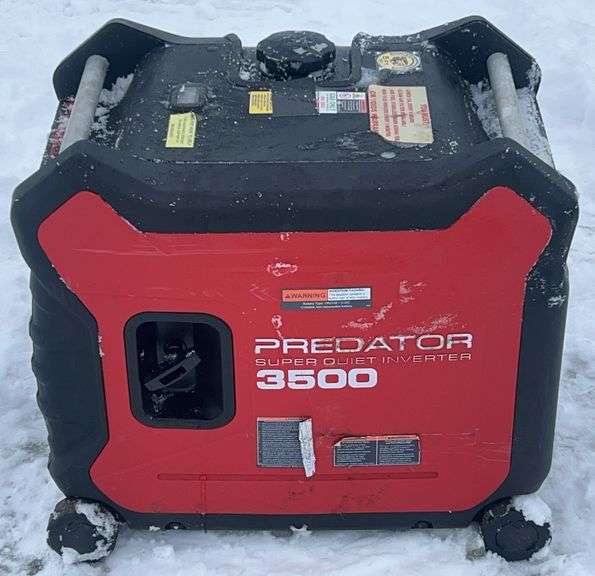 Predator 3500 Watt Inverter Generator - Kraft Auction Service, LLC