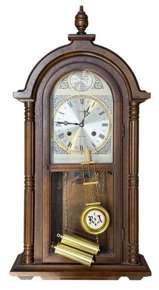 Wooden Jupiter 36 Day Grandfather Clock - Kraft Auction Service, LLC
