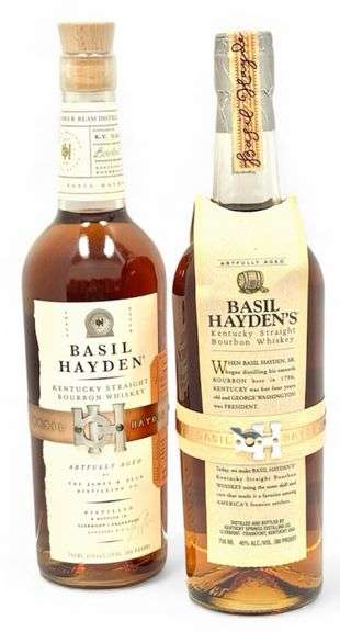 Pair of Basil Hayden Whiskey 80 Proof 750ML Bottles - Kraft Auction ...