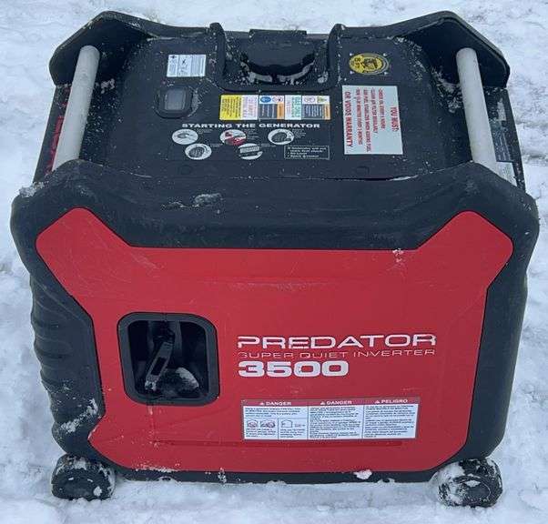 Predator 3500 Watt Inverter Generator - Kraft Auction Service, LLC