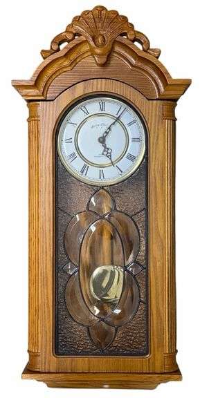 Boston Clock Co. Quartz Westminster Chime Pendulum Wooden Wall Clock ...