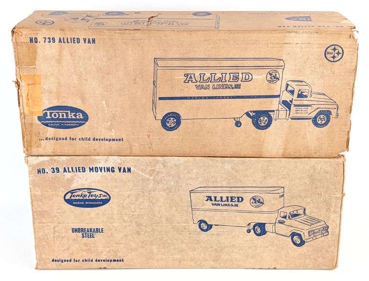 Tonka No. 39 and 739 Allied Van Truck - Boxes Only - Kraft Auction ...