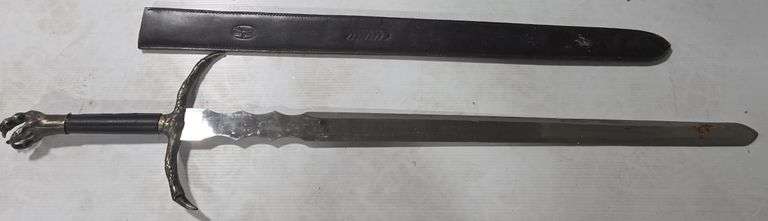 (Q) 36" Blade Sword with Sheeth Claw Handle - Kraft Auction Service, LLC