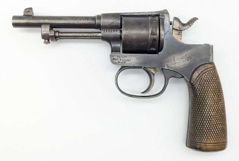WWI Austrian Rast & Gasser M1898 8mm Gasser Double Action Revolver ...