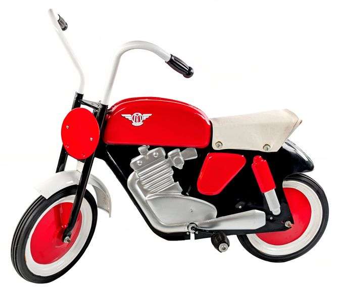 Restored MOBO Chain Drive Pedal Motorcycle - Kraft Auction Service, LLC