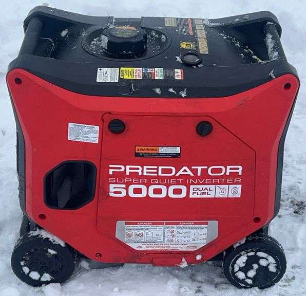 Predator 5000 Watt Dual-Fuel (Gas or Propane) Inverter Generator ...