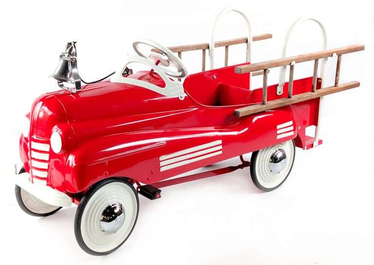 Restored Steelcraft Pontiac Fire Truck Pedal Car - Kraft Auction ...