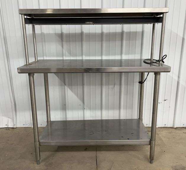 (D) Stainless Commercial Work Prep Table - Kraft Auction Service, LLC