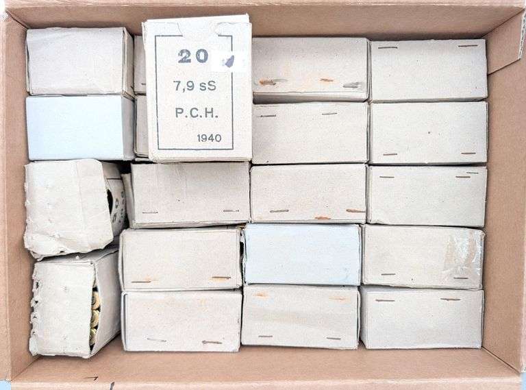 400 Rnds 8mm Mauser Greek Cartridges - Kraft Auction Service, LLC